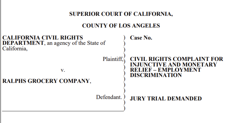 California Civil Rights Department Sues Ralphs Over Alleged Job ...
