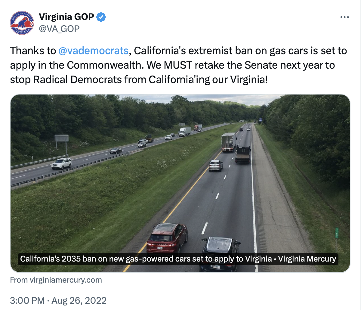 Virginia Becomes First State To Drop California’s Vehicle Emissions ...