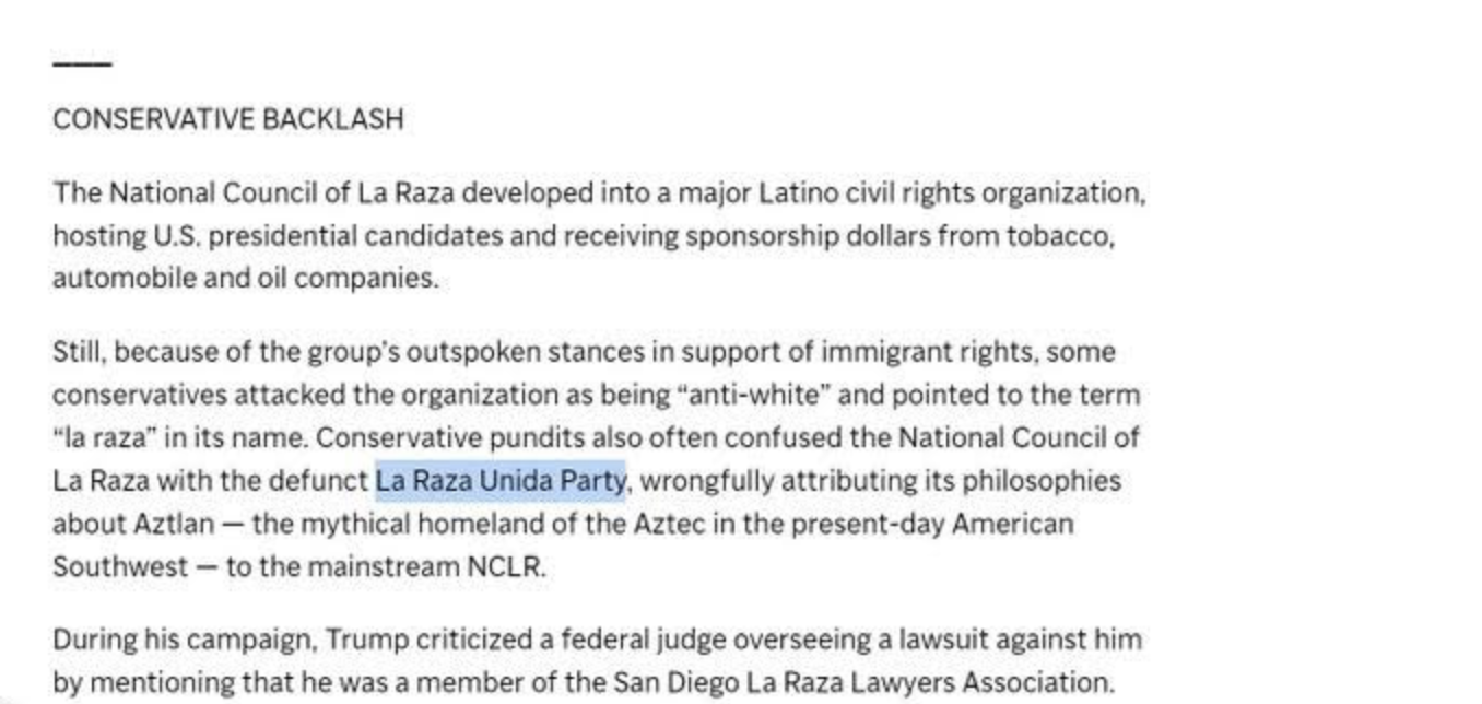 UnidosUS: Facilitator of Border Invasion Changed Name to Hide Racist ...