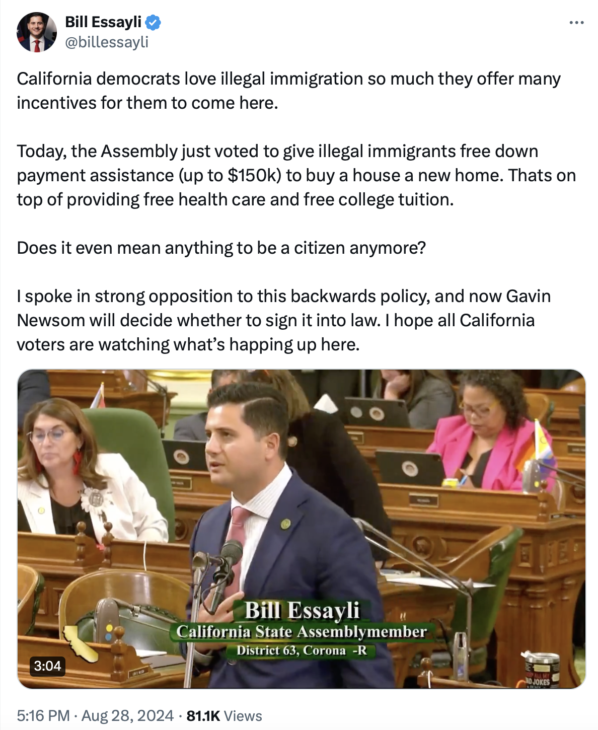 CA Legislature Promoting Illegal Immigrants Over California’s Taxpaying ...