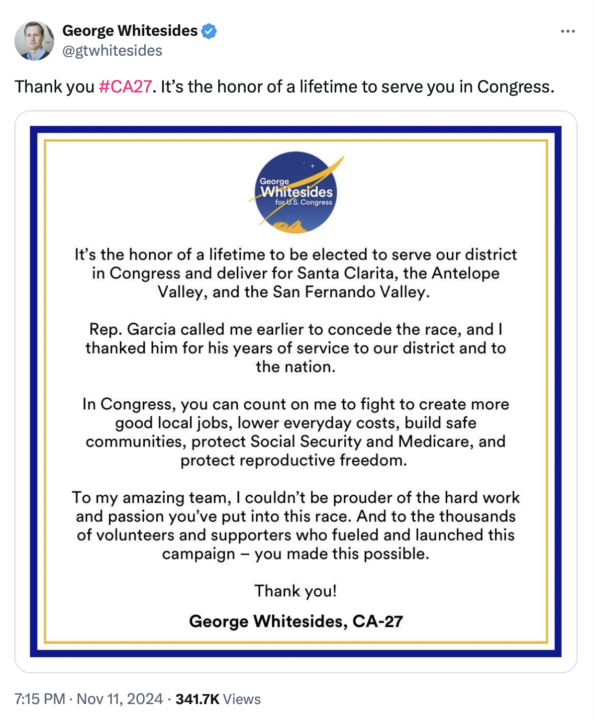 Former NASA Chief Of Staff George Whitesides Defeats CA Rep. Mike ...