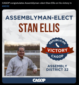 Republican Stan Ellis Wins Bakersfield-Area Assembly District Special ...