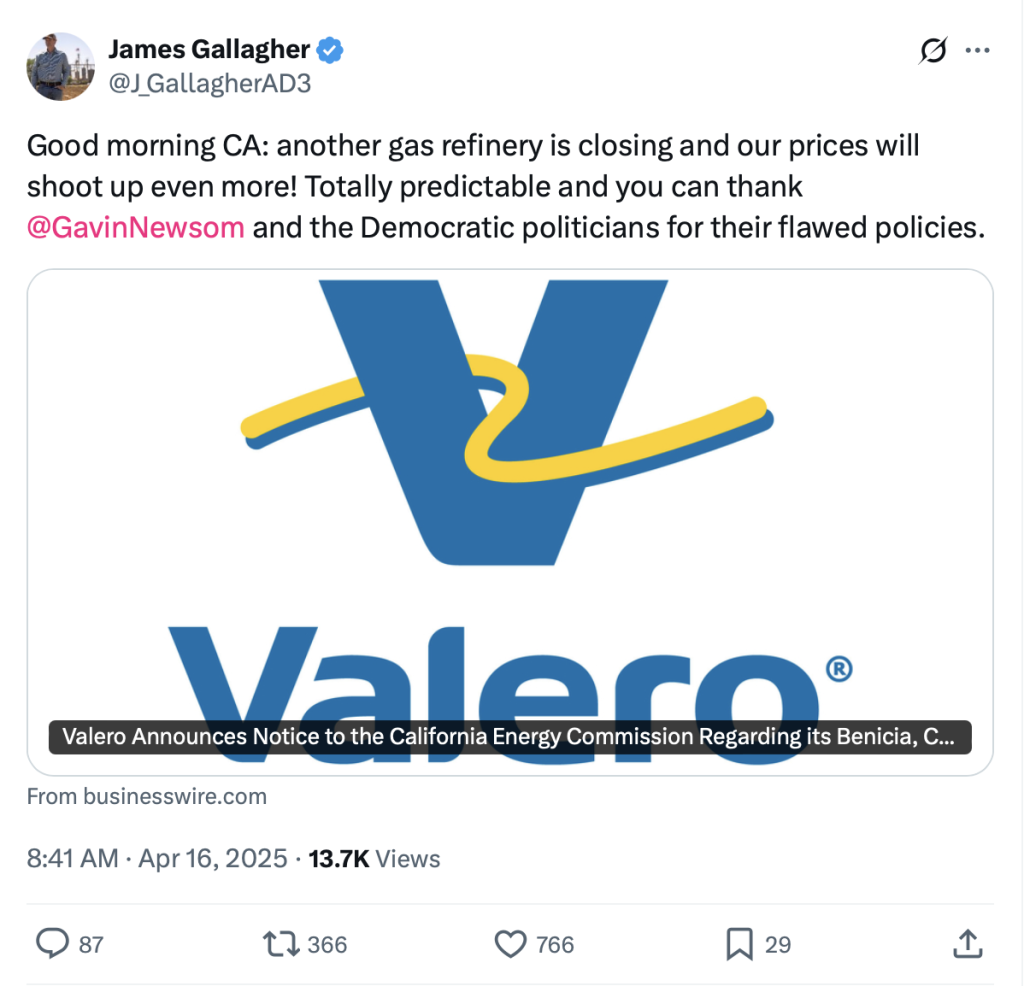 Valero Announces it Will Shut Down Benicia Refinery April 2026 ...