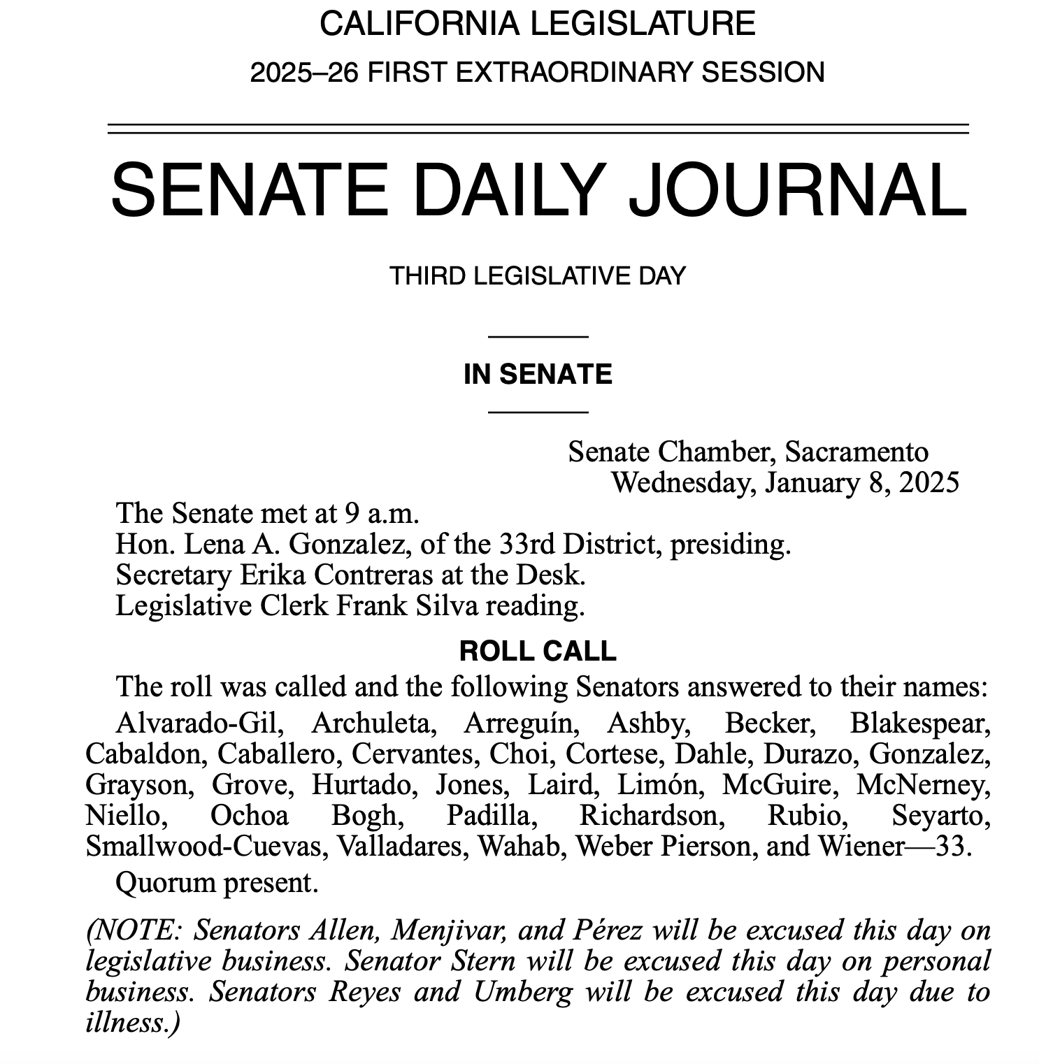 Is Senator Eloise Gomez Reyes Serving as an Elected State Senator or ...