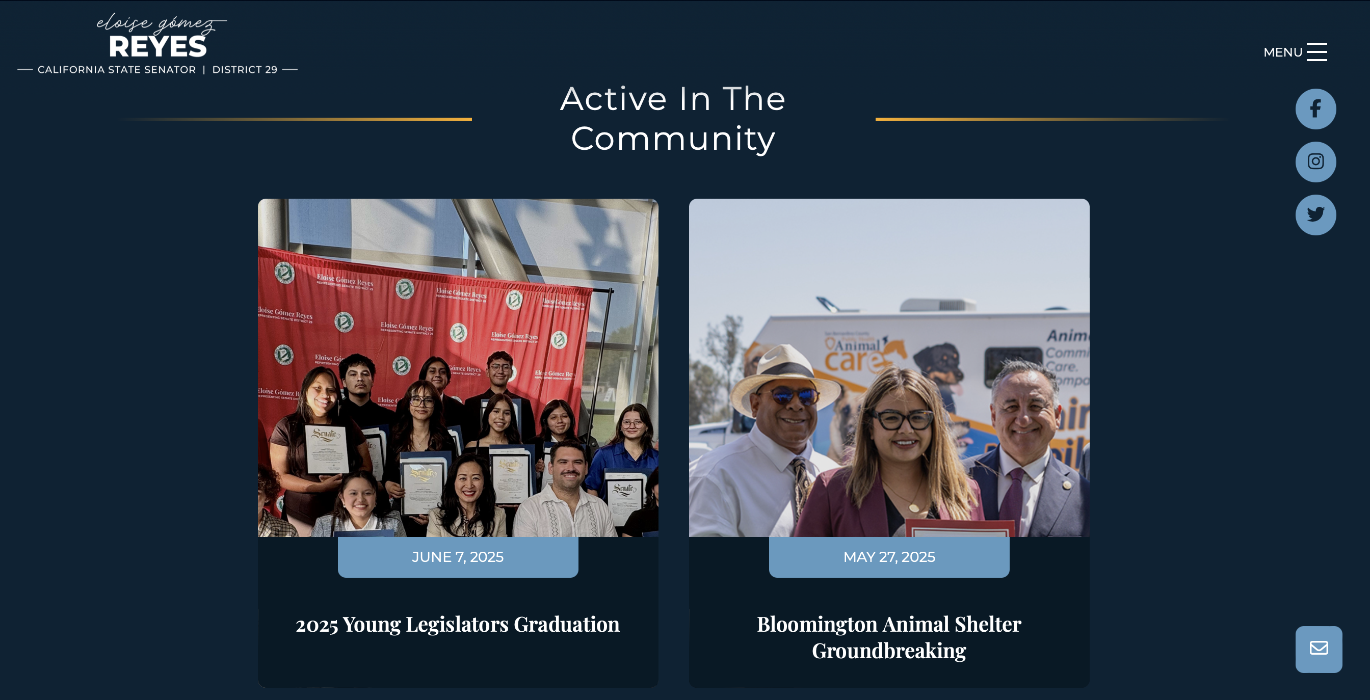 Is Senator Eloise Gomez Reyes Serving as an Elected State Senator or ...