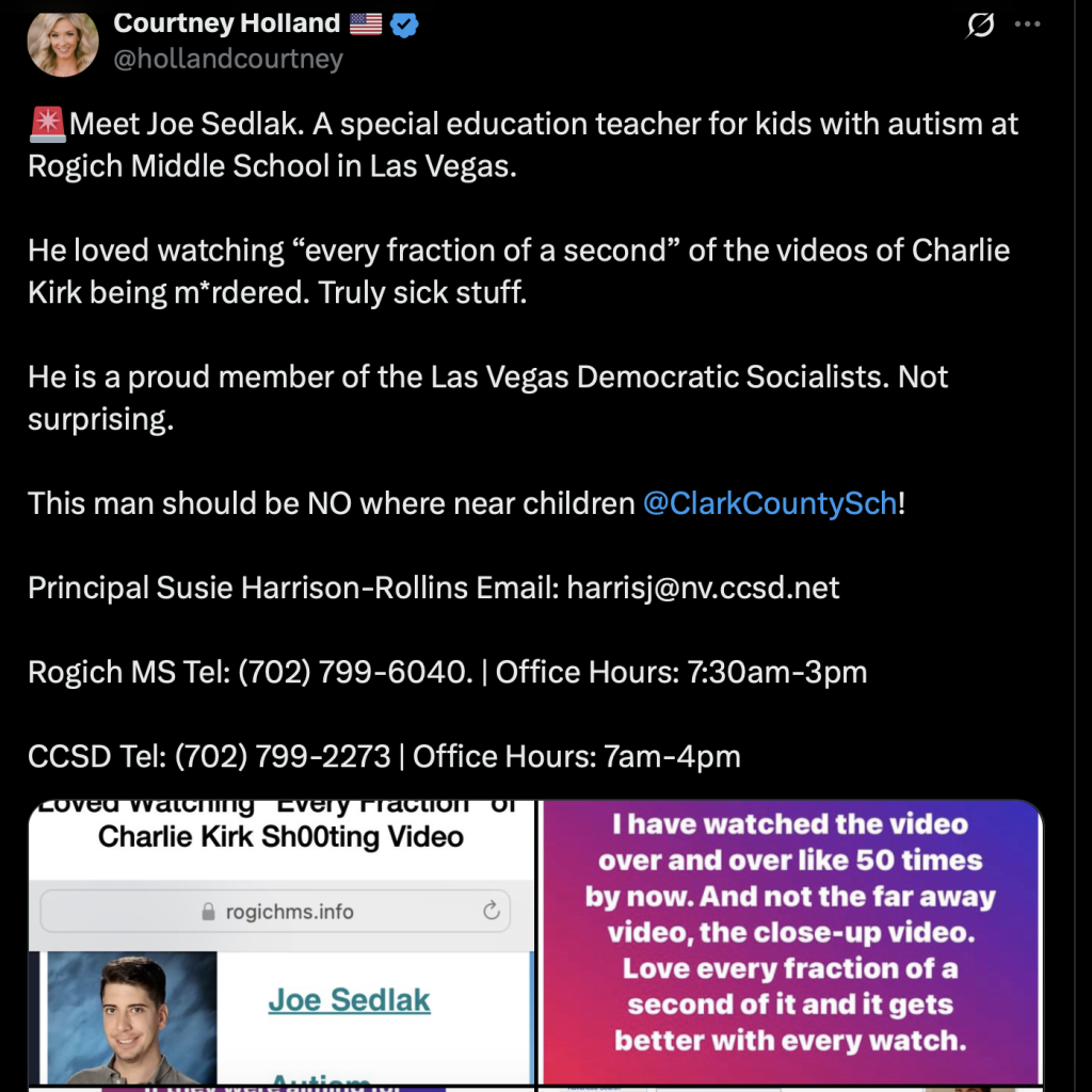 Clark County Special Ed Teacher Watched Kirk Assassination Video Over ...